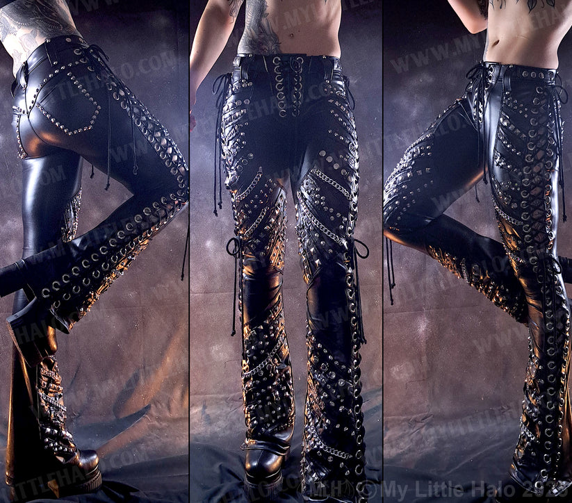 Lace Up Flares & Heavy Metal Pants – My Little Halo